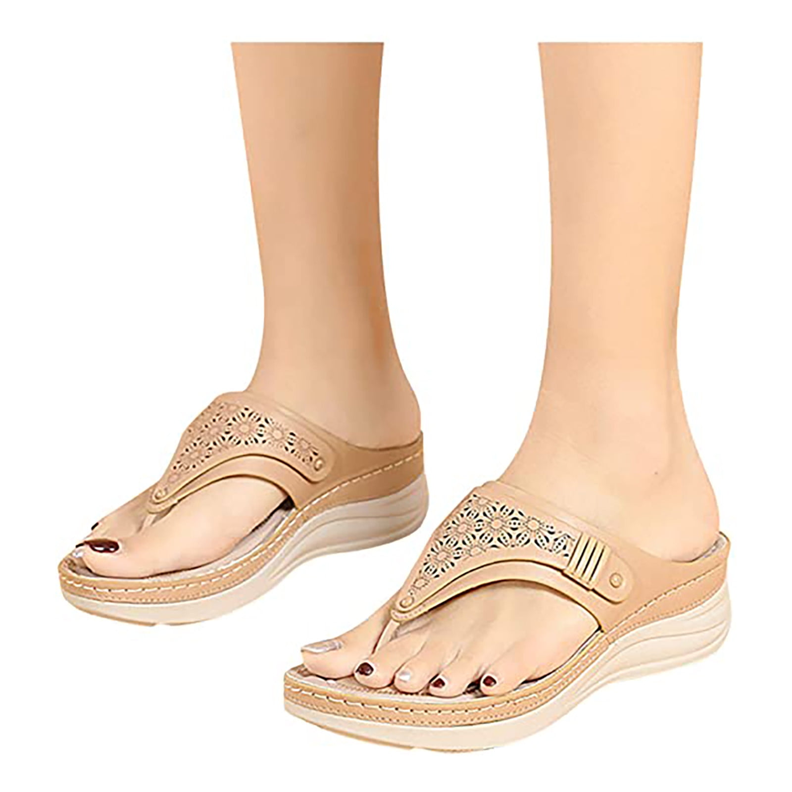 Ladies Platform Sandals Thong Sandals Wedge Sandals High Heel Platform ...