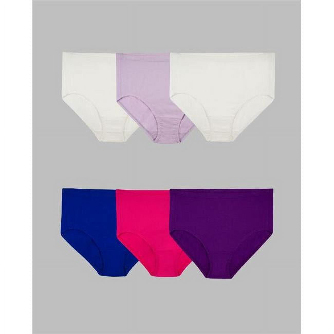 Ladies Plus Fit for Me Breathable Micro-Mesh Panty Briefs, Assorted ...