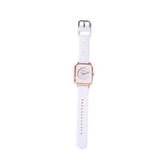 Square Quartz Digital Dial Casual Wrist Watches Rubber Strap ...