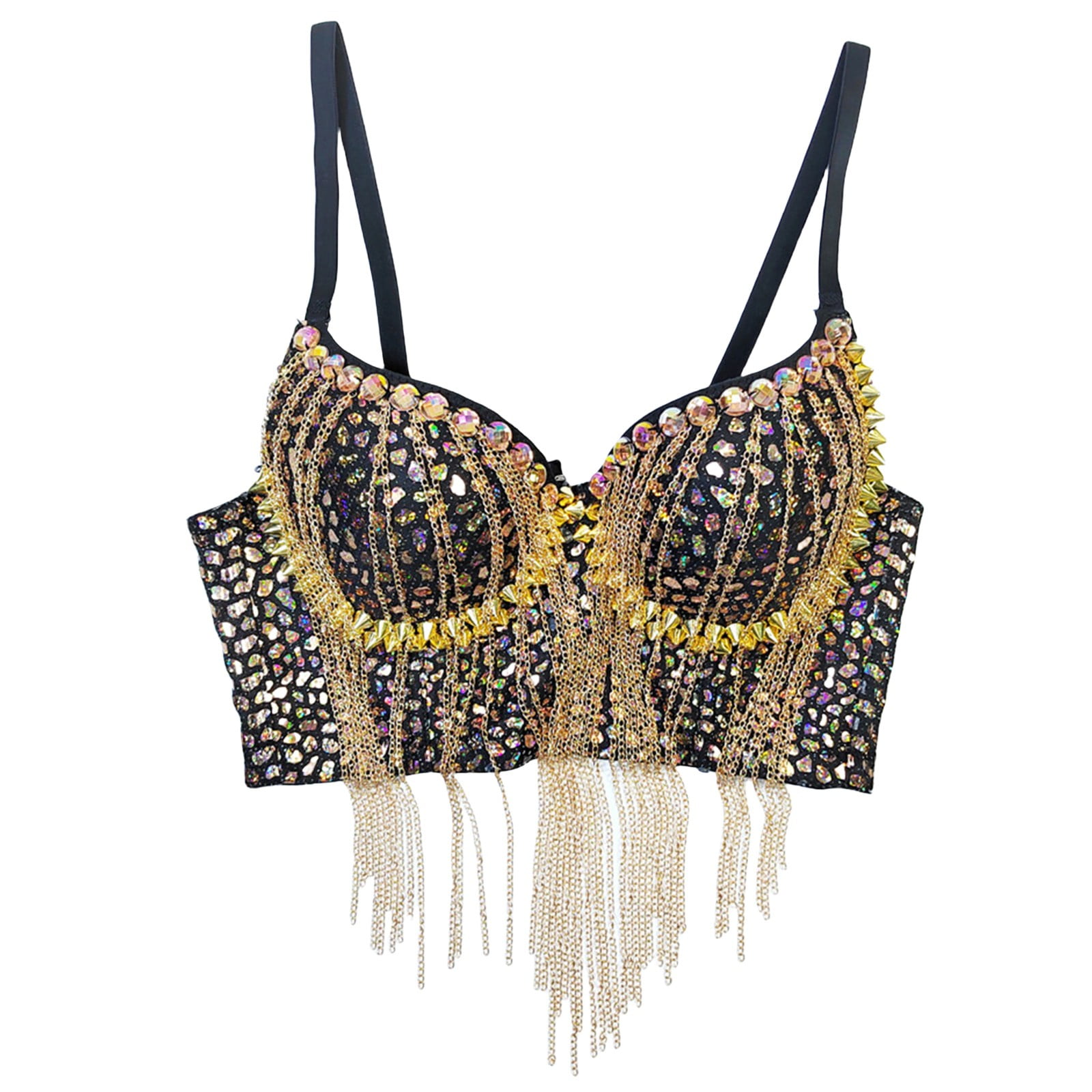 Ladies Sexy Fringe Sequin Bra for Stage Performance - Hot Wear for ...
