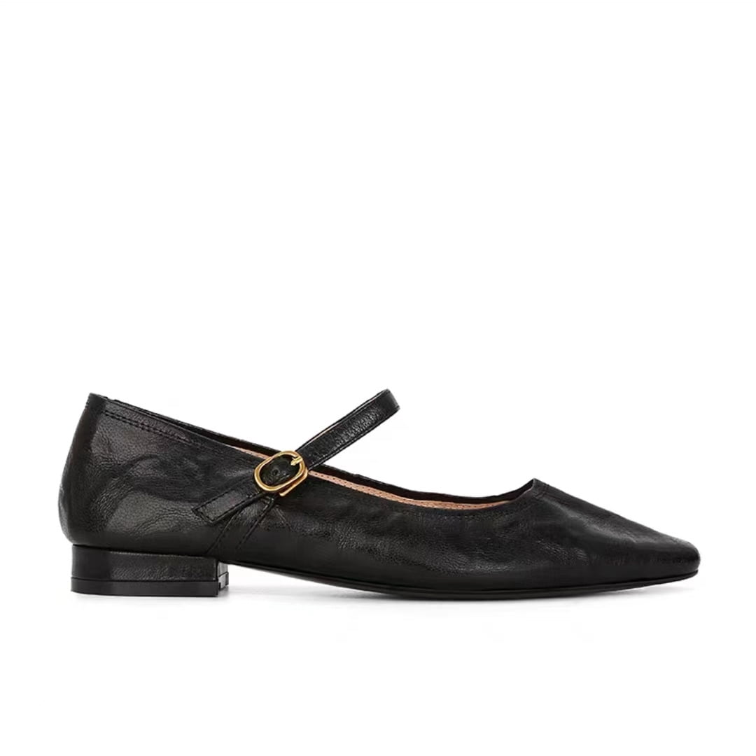 Ladies' Simple Mary Janes, Flat Heel, Comfortable Dress Shoes - Walmart.com