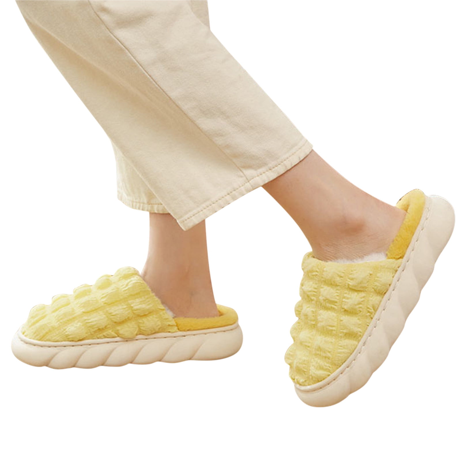 Ladies Slippers Slippers For Women Fuzzy Slippers Winter Warm Slippers ...