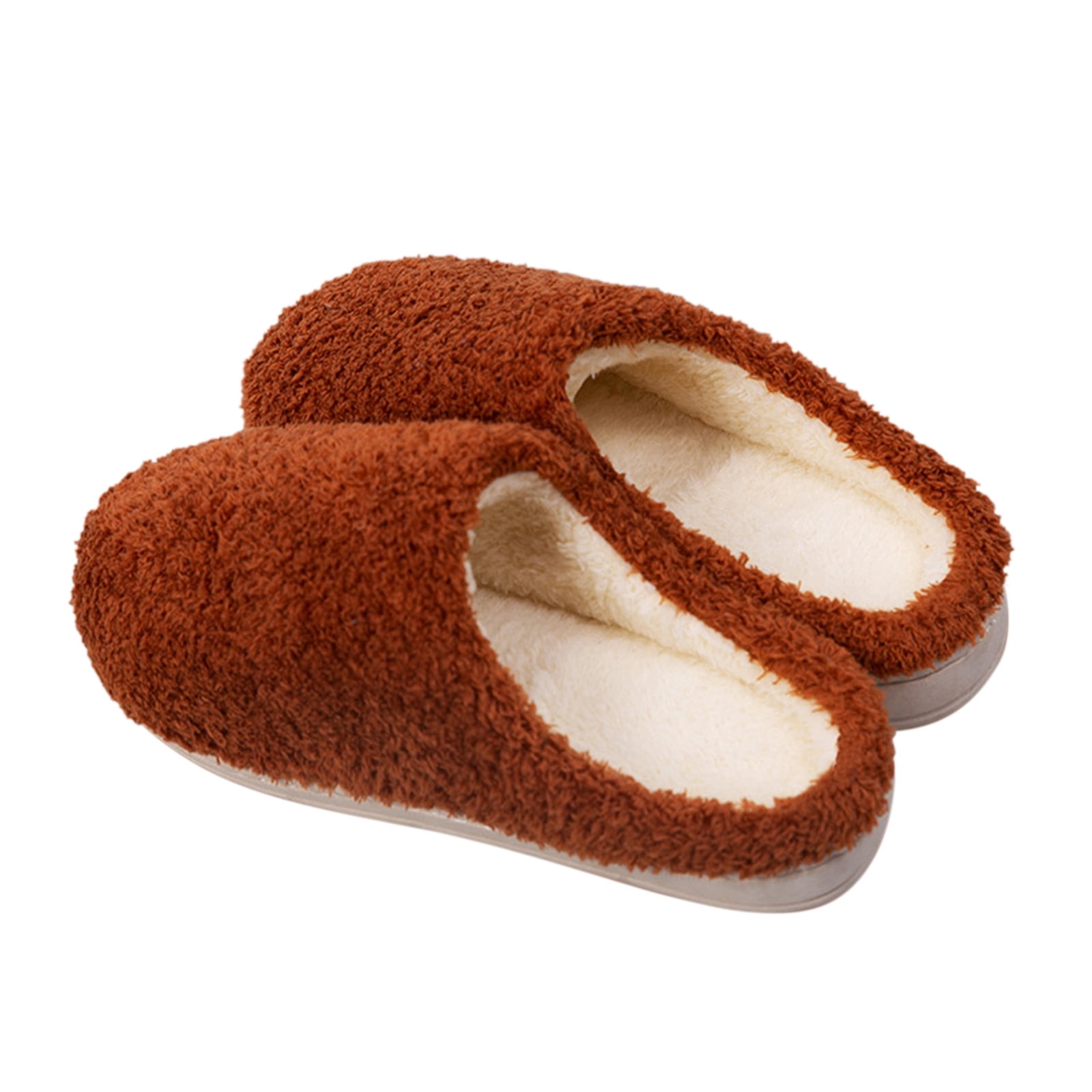 Ladies Slippers Womens Mens Fuzzy Happy Face Slippers Cute Preppy ...