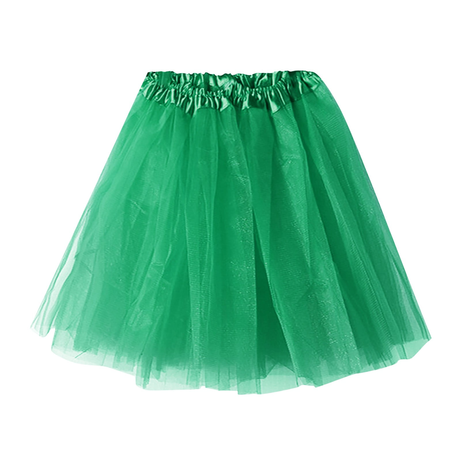 Ladies Soild Color Dress Short Fashion Pleated TUTU Dance Skirt Mini ...
