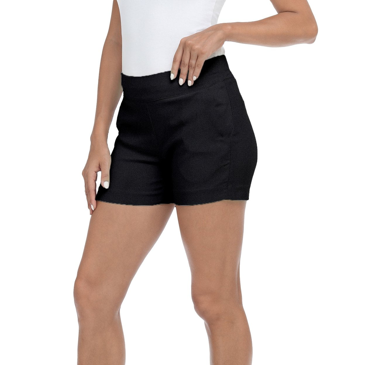 Ladies Solid Ultra Soft Stretch Pull On Comfy Summer Active Millennium ...
