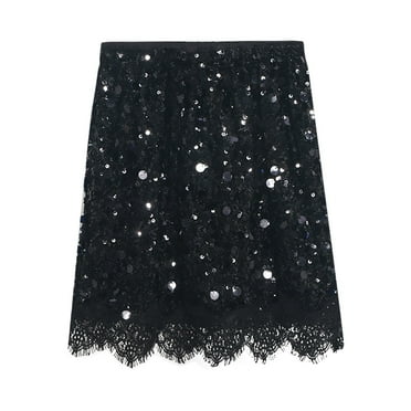 Madden NYC Women's Sequin Mini Cargo Skirt, XXS-XXL, Polyester, Party Shine - Walmart.com