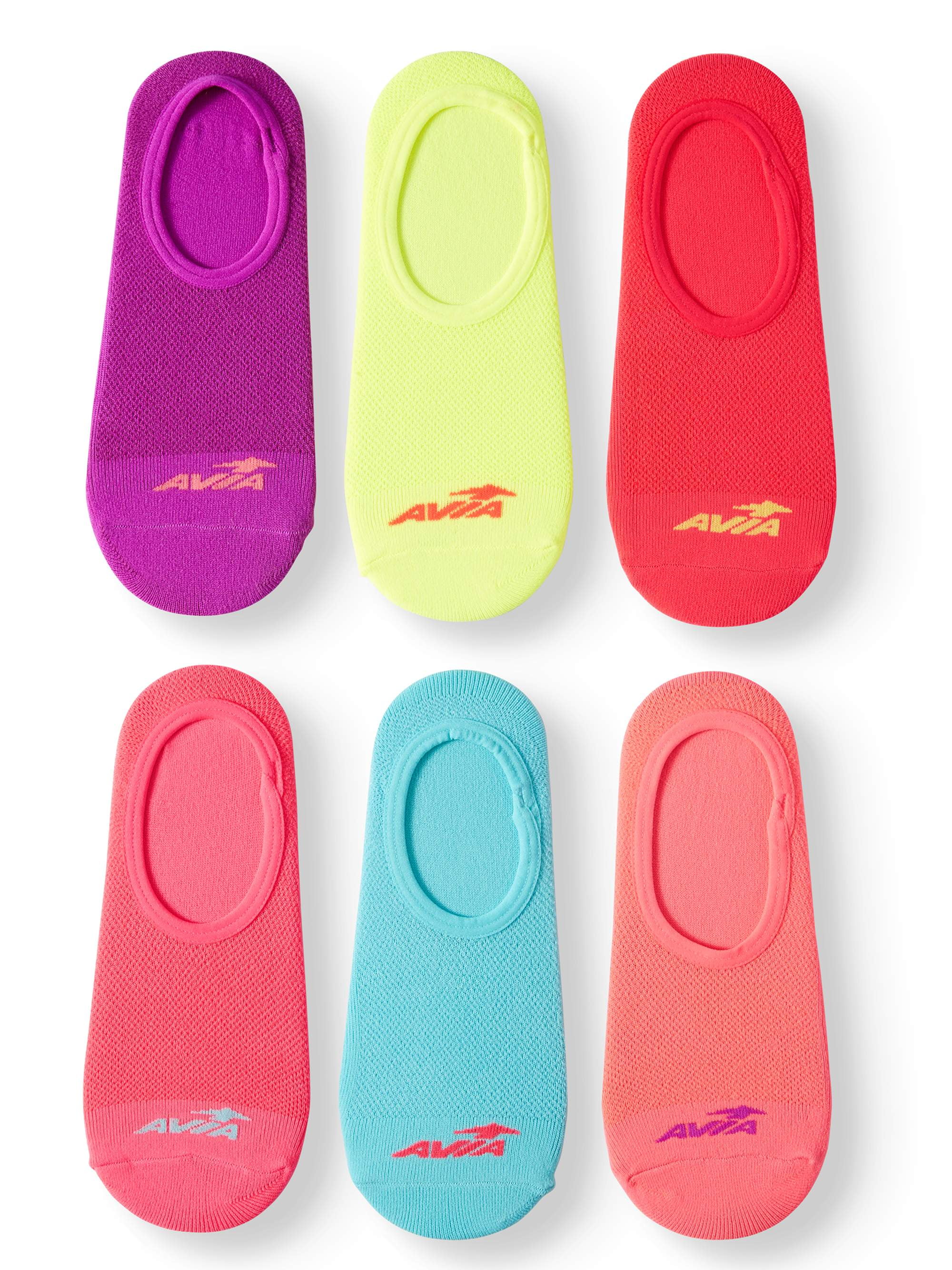 Ladies Sport Liner Socks, 6 Pack - Walmart.com