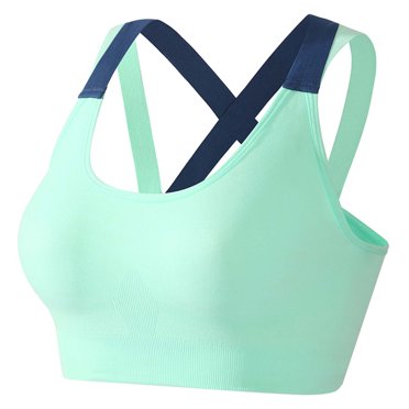 BSDJILFG Yoga Bras for Women Seamless Sports Bras Criss Cross Back ...