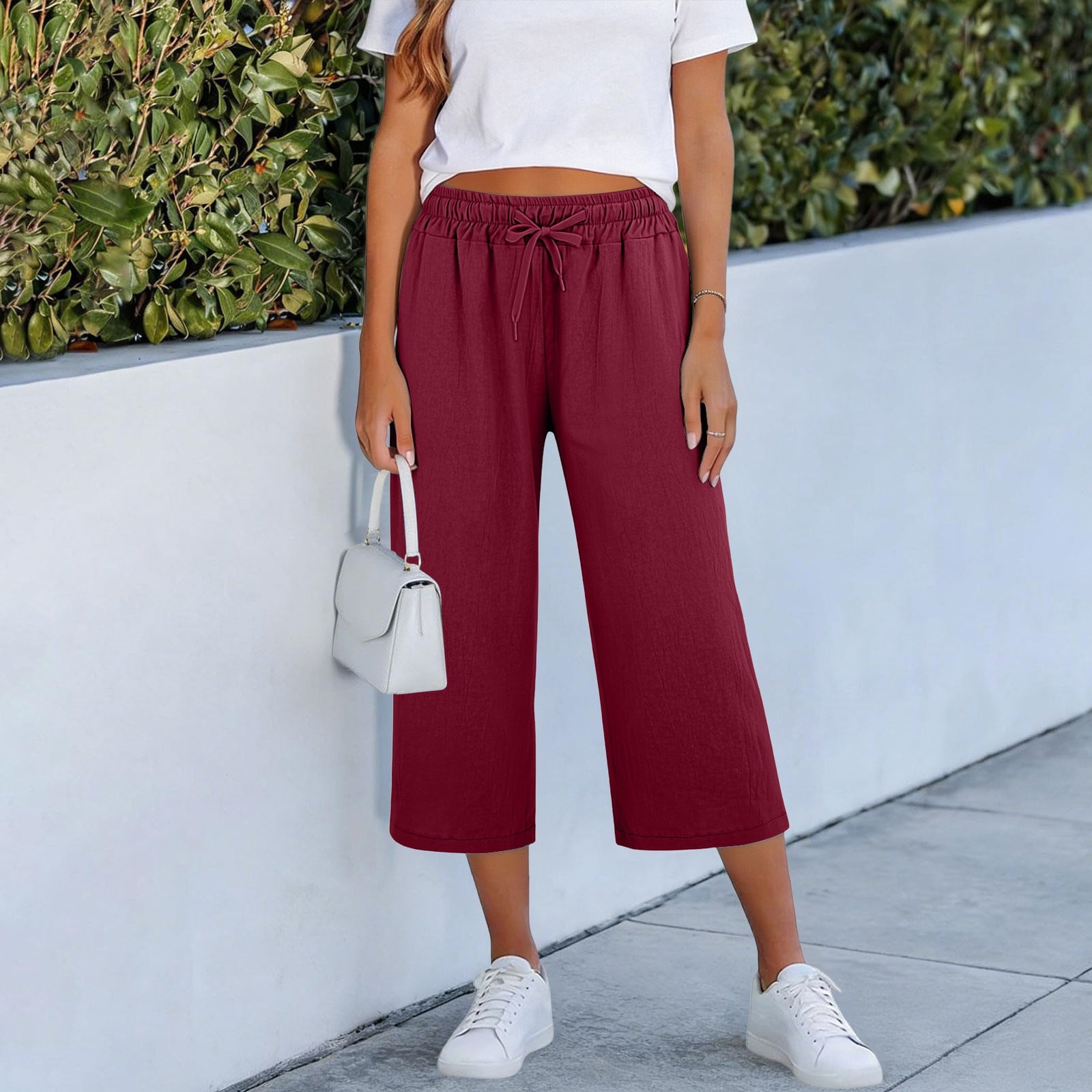 Ladies' Spring and Summer Washing Water Wrinkled Cotton and Linen ...