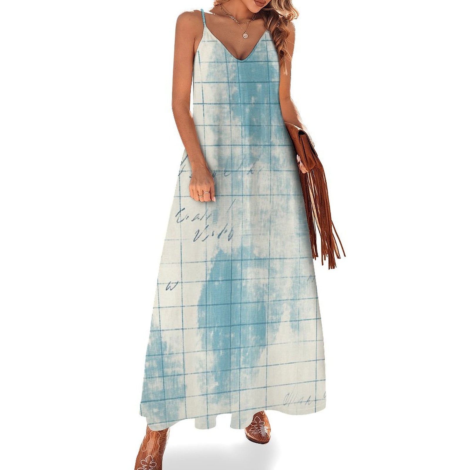 Ladies' Summer Dress Beach Sleeveless Anoel91_seamless_pattern_baby ...