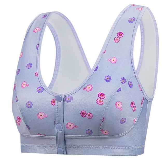 Ladies Support Graphic Bras For Sagging Breasts Lift Front Button 2024