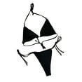Ladies Swimsuits 2 Piece,Women Halter String Bikini Set Summer Thong Cheeky Two Piece Swimsuits ...