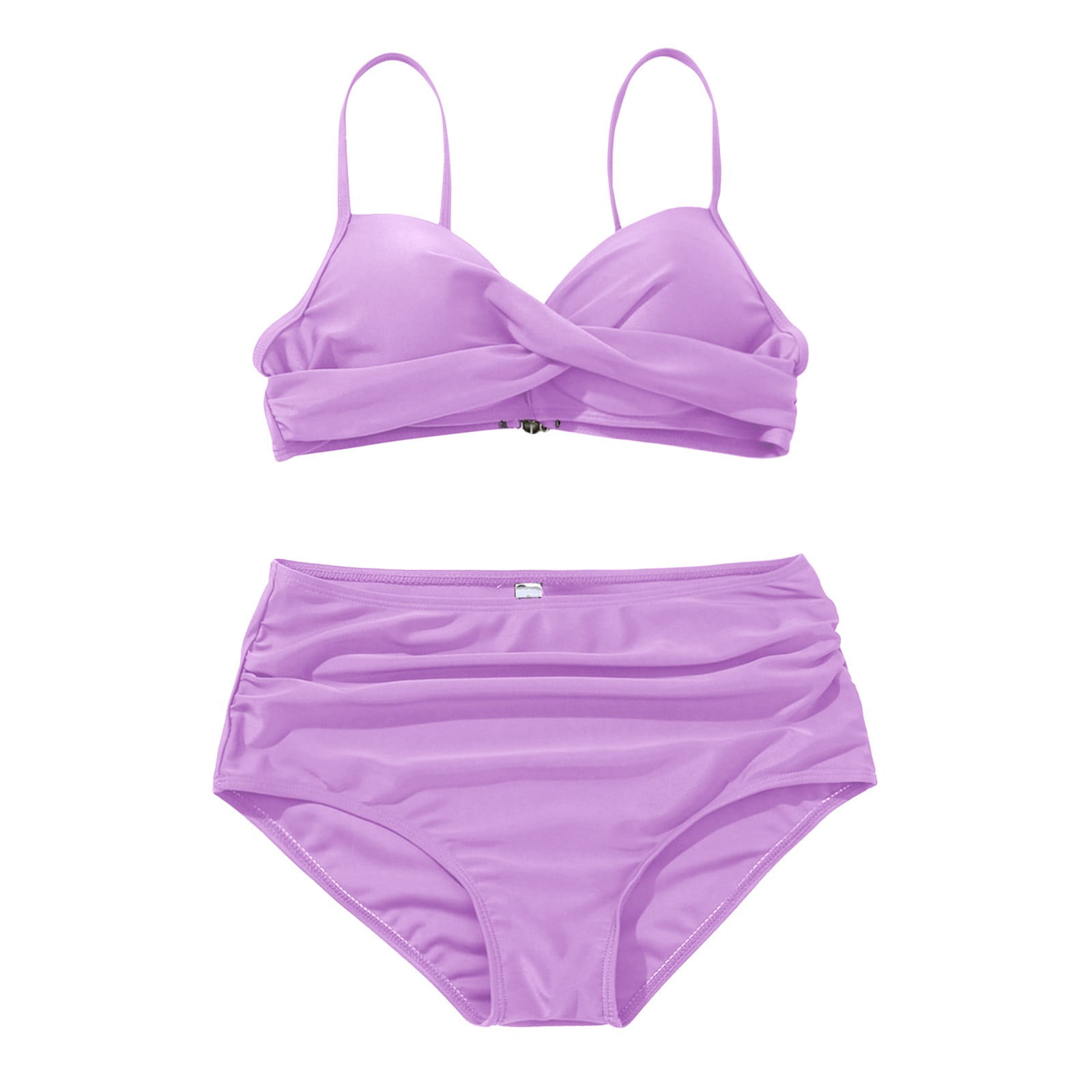 Ladies Swimsuits For Older Women Women Twist High Waisted Bikini Push Up Two Piece Swimsuits