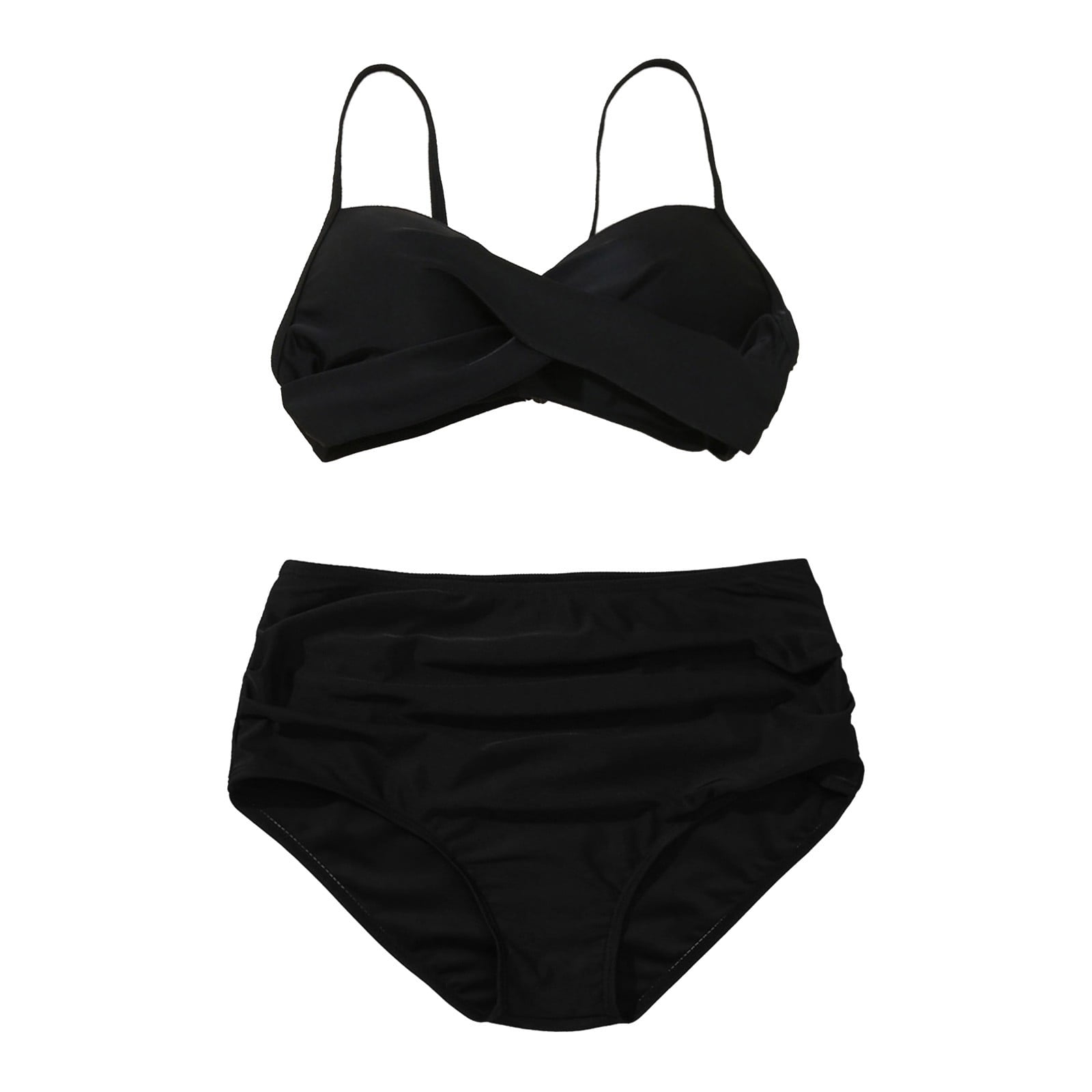 Ladies Swimsuits for Older Women Women Twist High Waisted Bikini Push ...