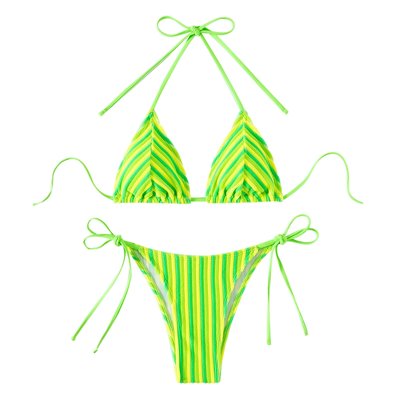 Ladies Swimsuits Sling Trendy Print Summer Casual Separates Tankini ...