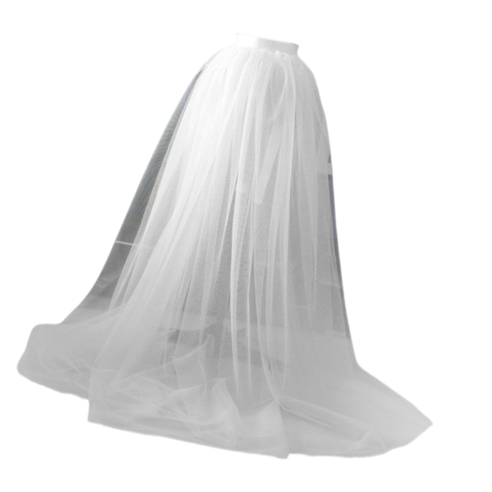 Ladies Tie Waist Overlay Long Tulle Skirt Floor Length See Through Mesh ...