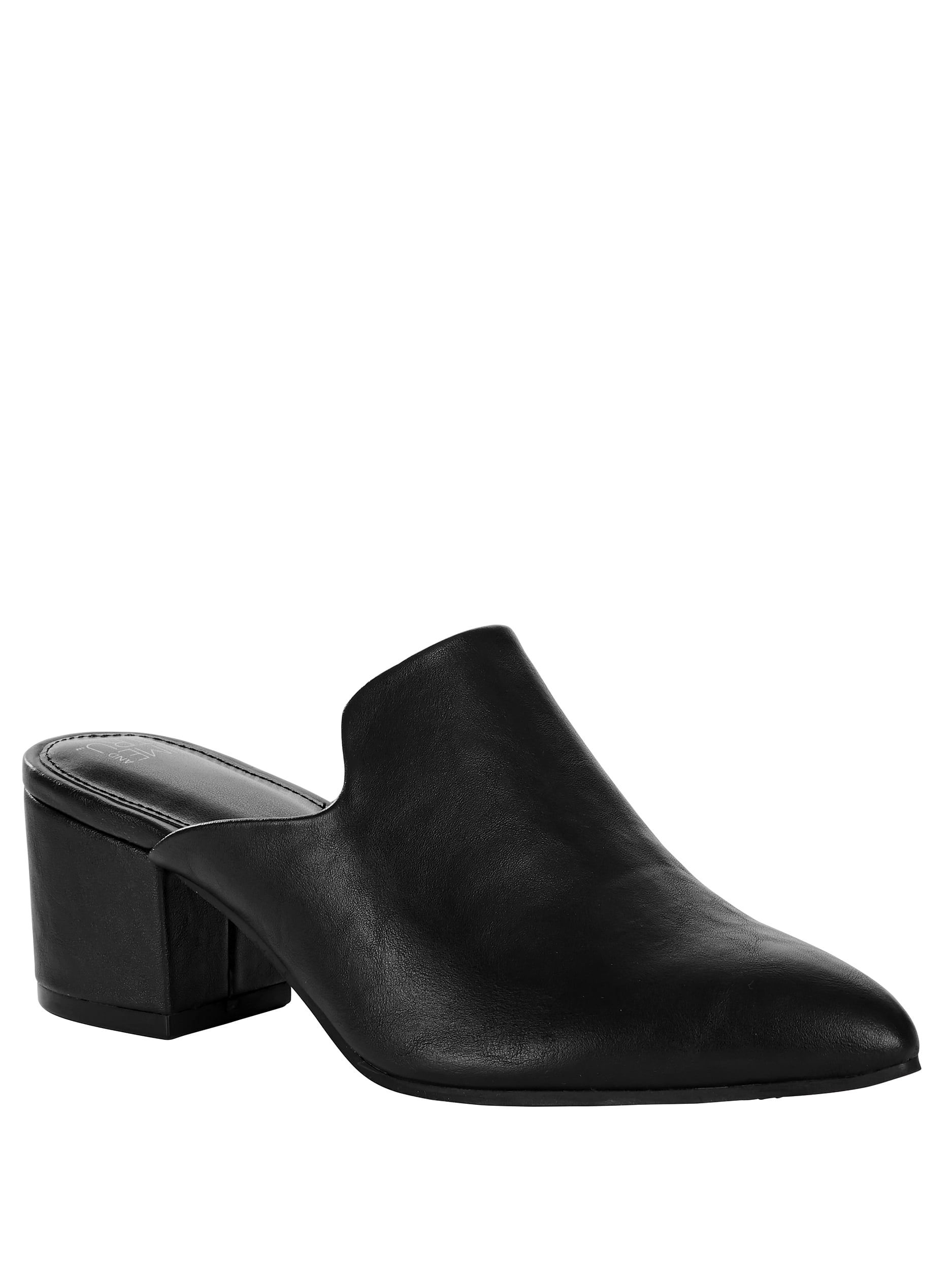 Ladies Time and Tru Heeled Mules - Walmart.com