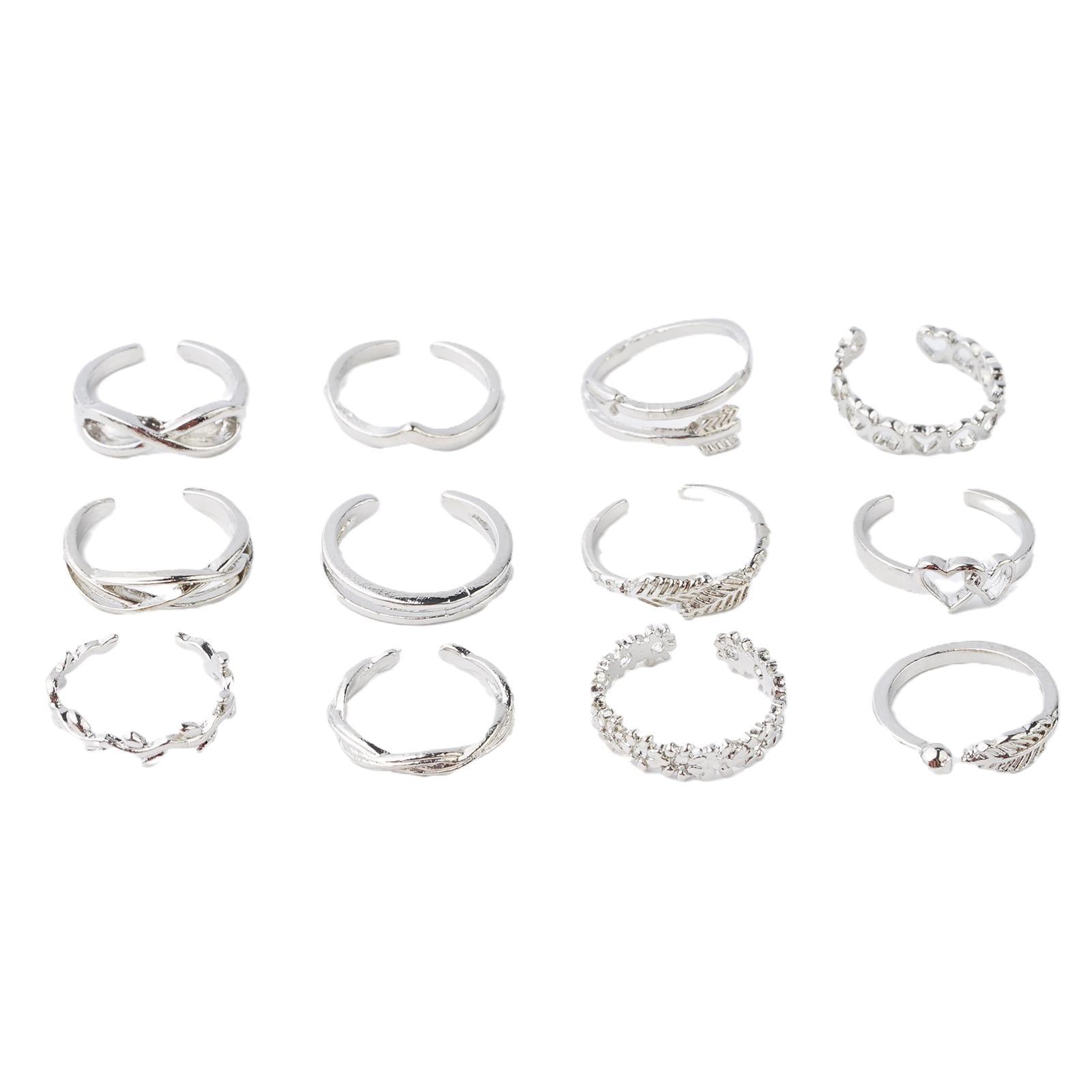 Ladies Toe Knuckle Rings Set Retro Boho Foot Set Women Jewelry νε _ ξё ...
