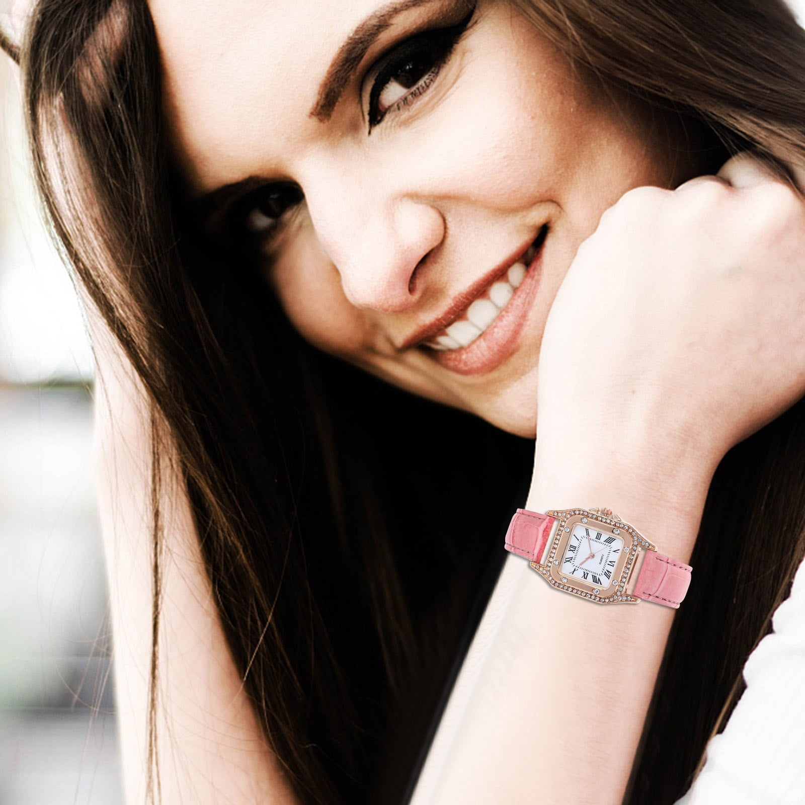 Ladies Watch Clock Silicone Strap Fashion Ladies Watch Quartz Watch Men ...