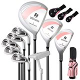 Costway Ladies Womens Complete Golf Clubs Set 10 Pieces Alloy Driver ...
