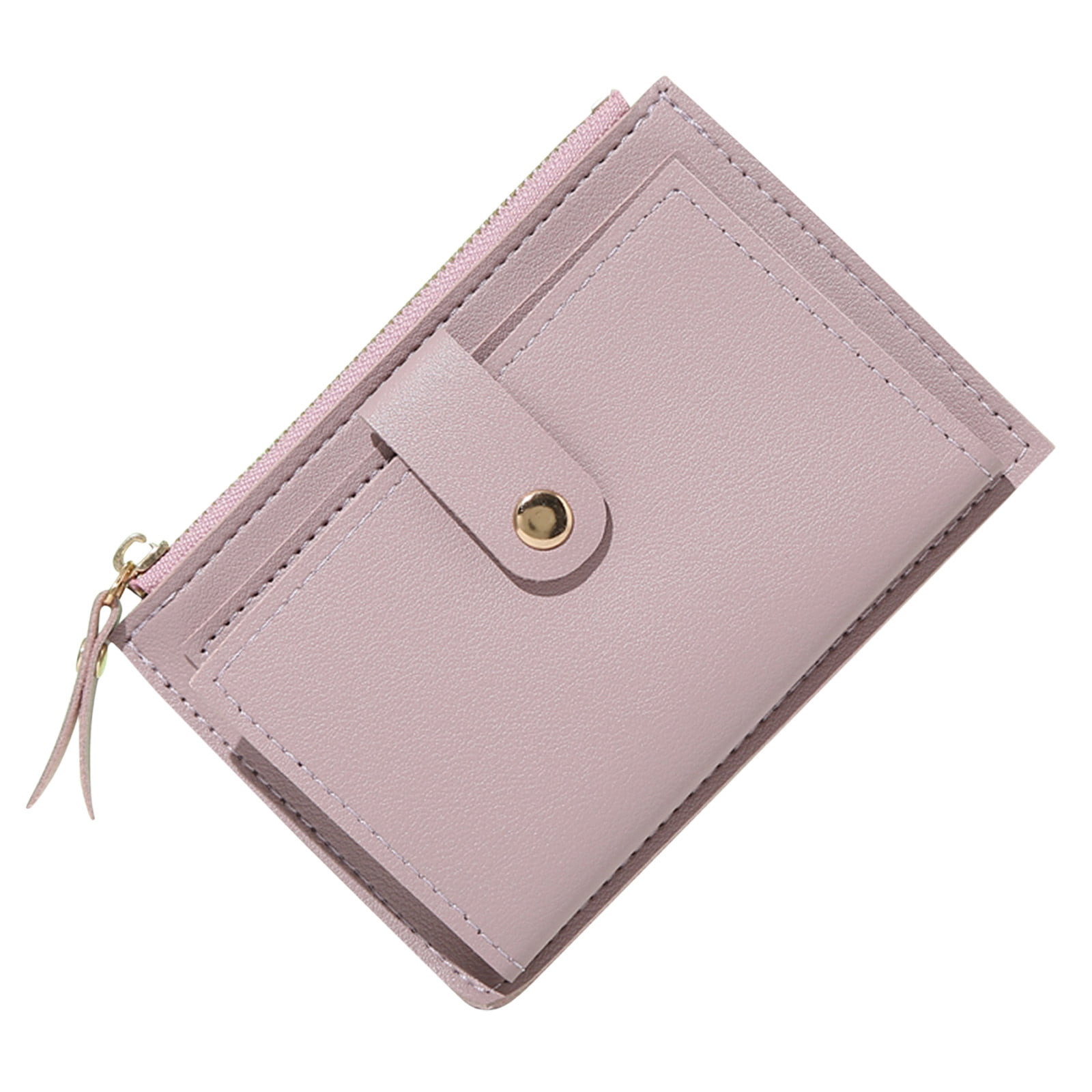 Ladies Zip Coin Purse Multi Card Slot Wallet Leather Coin Purse Wallet ...