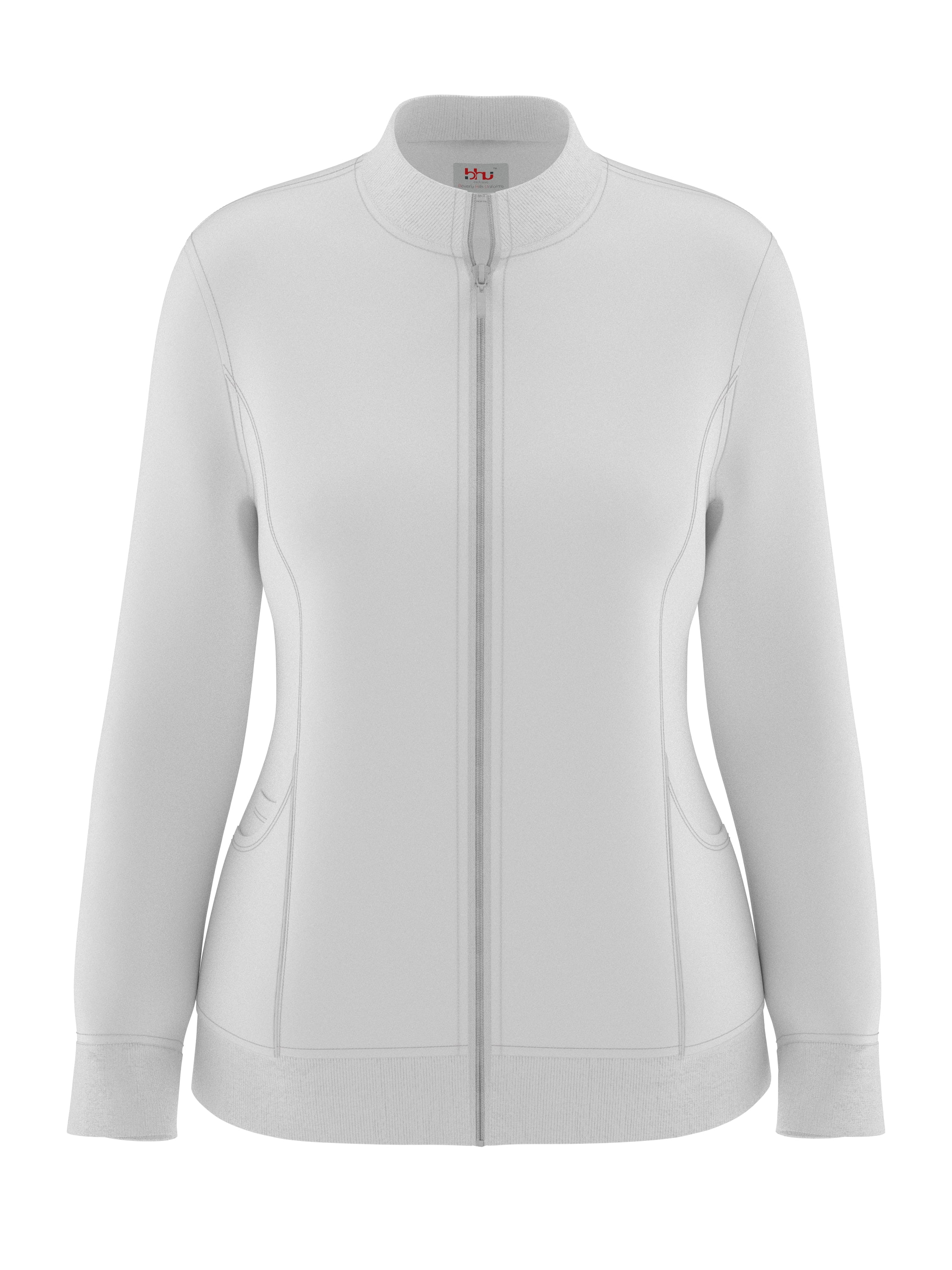 Ladies Zip Front Nursing Scrub Warmup Jacket 4 Colors Sizes XS S M L XL ...