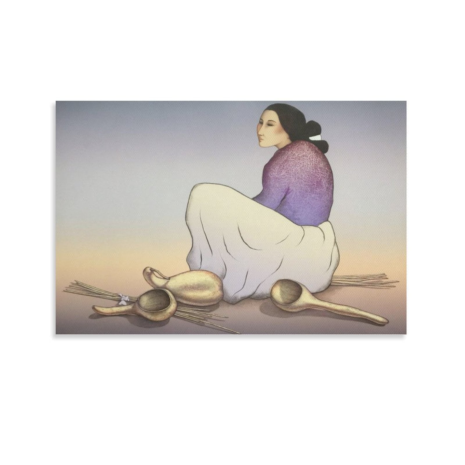 Ladle Maker 1984 by R.C. Gorman Painting On Canvas Wall Art Poster ...