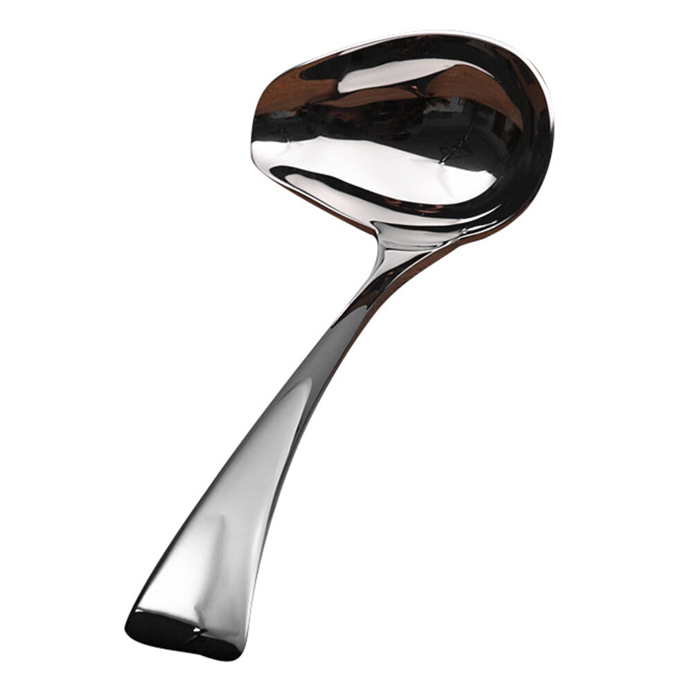Ladle Sauce Soup Spoon Stainless Steel Scoop Cute Tableware Wooden ...