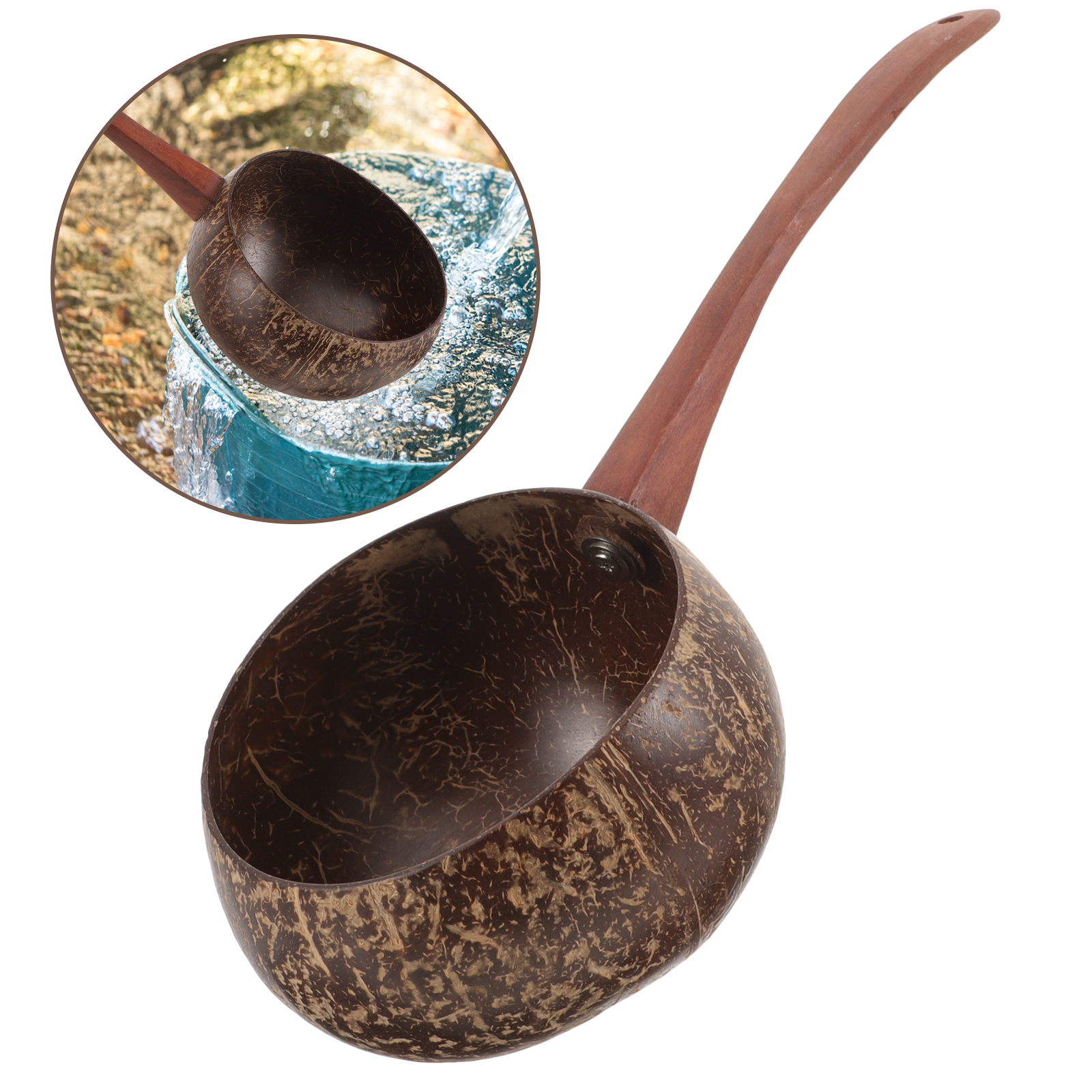 Ladle Spoon Kitchen Ladle Coconut Shell Plants Watering Ladle Kitchen ...