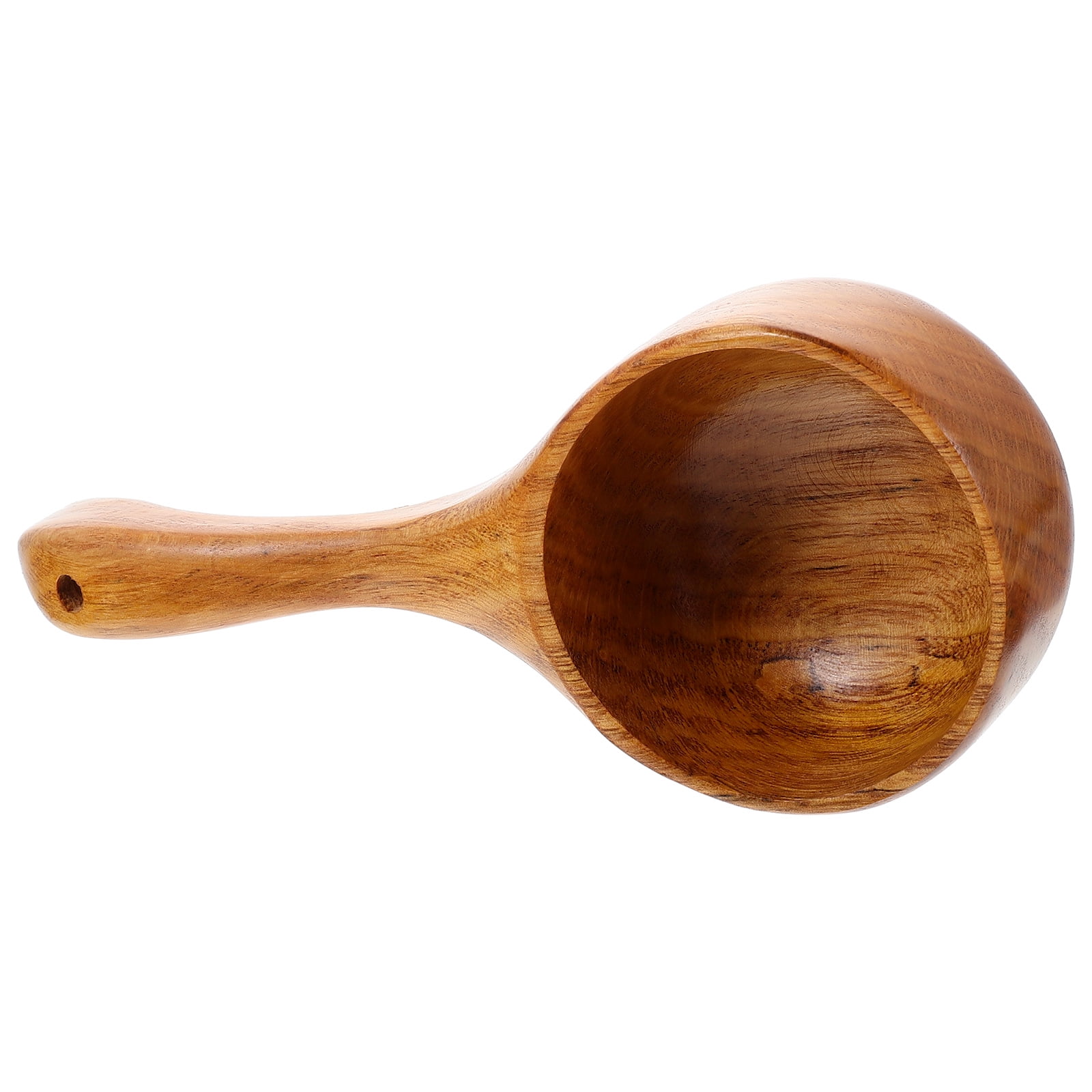 Ladle with Pour Spout Solid Wood Spoon Water Scoop - Walmart.com