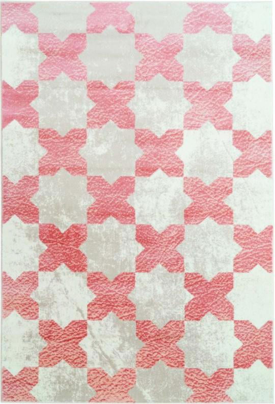 Ladole Rugs Geometric Innovative Clover Floral Contemporary Soft Area ...