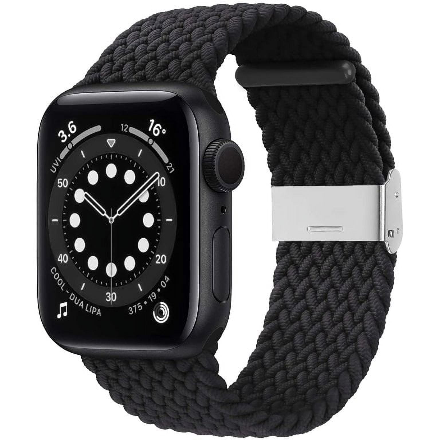 Lady Adjustable Apple Watch Band, Nylon Braided 38/40mm Wristband ...