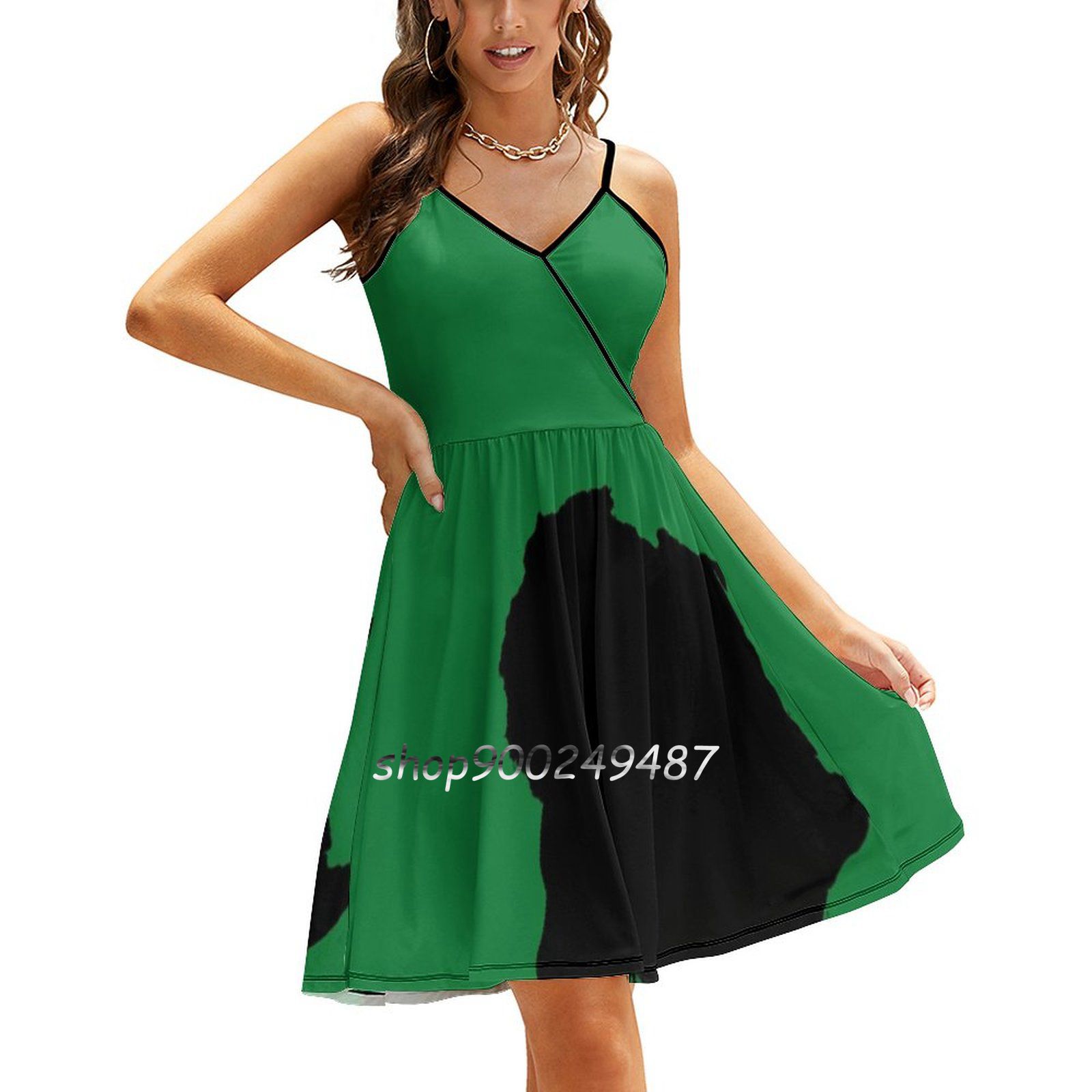 Lady Africa Design Punky'S Boutique Flare Dress Square Neck Dress ...