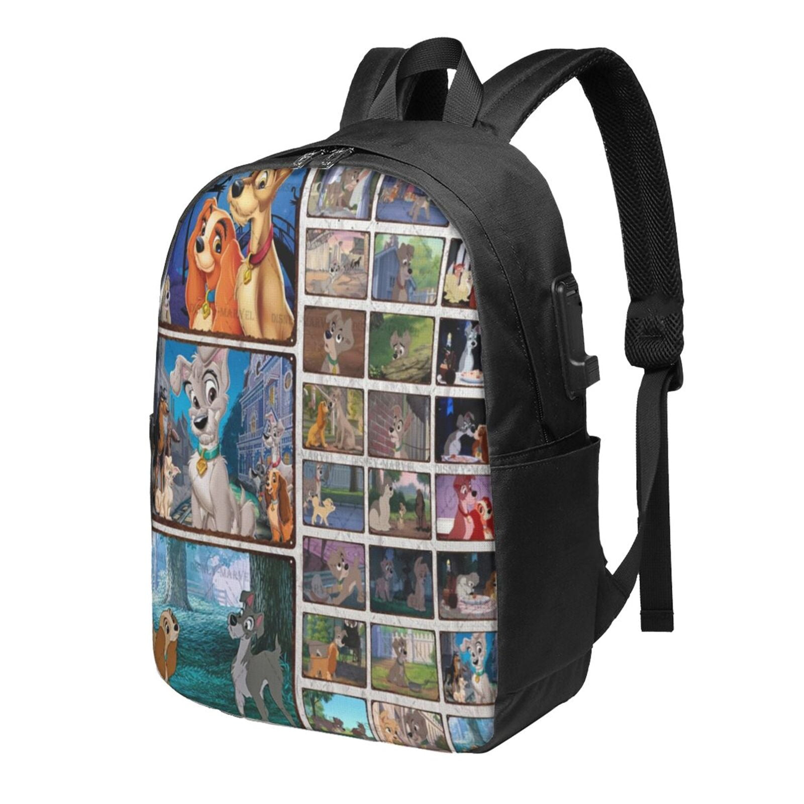 Lady And The Tramp Anime Backpack 3d Printed Travel Bags - Walmart.com