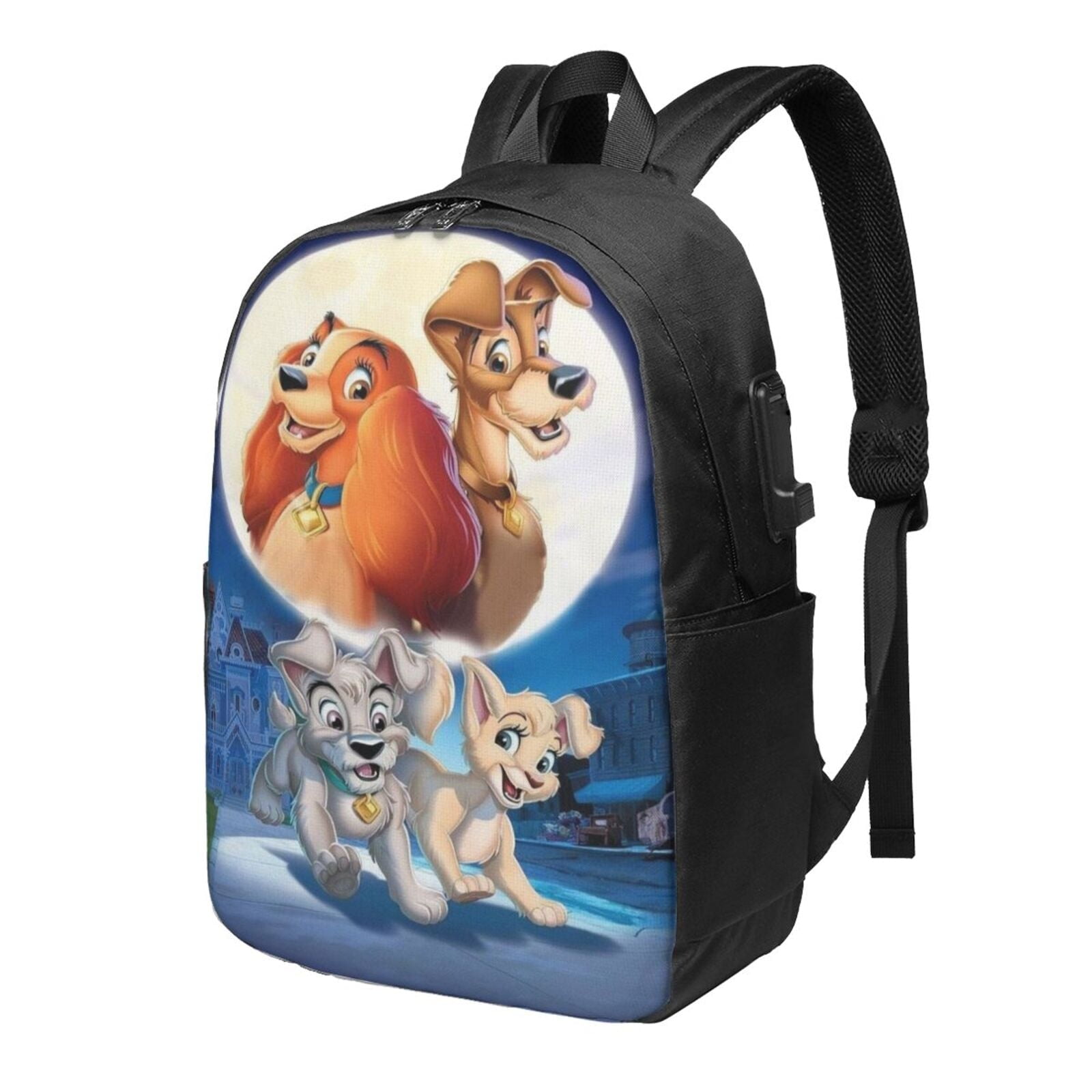 Lady And The Tramp Anime Backpack 3d Printed Travel Bags - Walmart.com