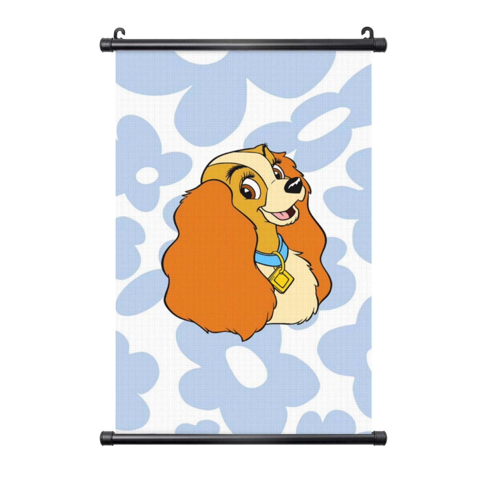 Lady And The Tramp Hanging Poster, Black Plastic Shaft Wall Hanging ...