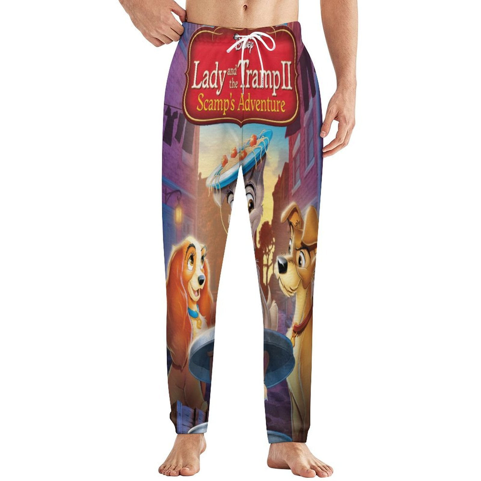 Lady And The Tramp Mens Pajama Pants Microfleece Pajama Bottoms ...