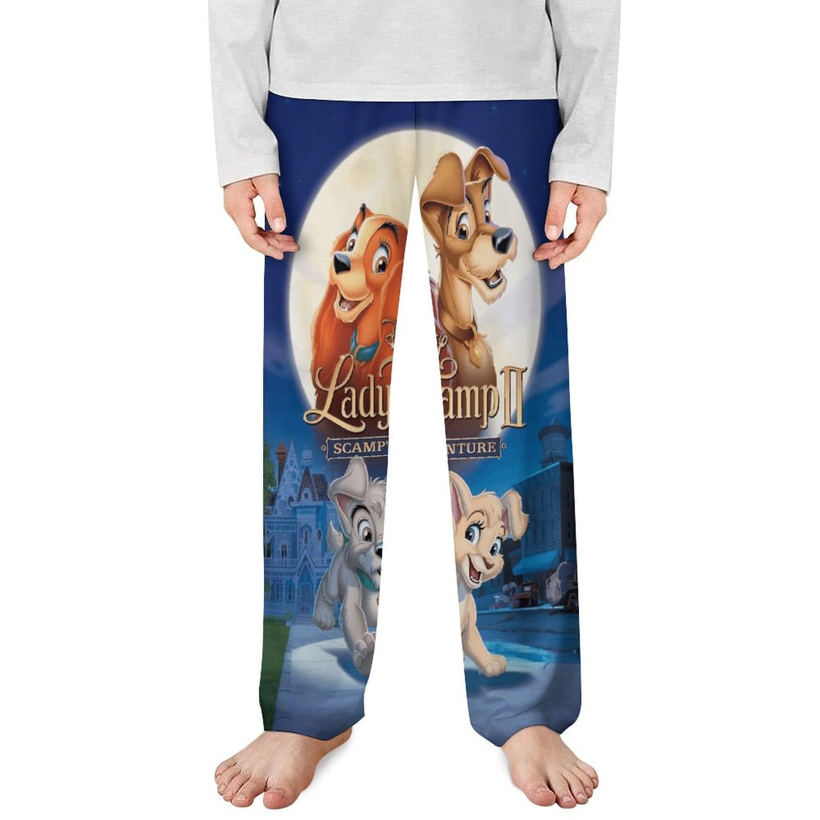 Lady And The Tramp Pajama Pants Sleep Pants Soft Elastic Waist PJ ...