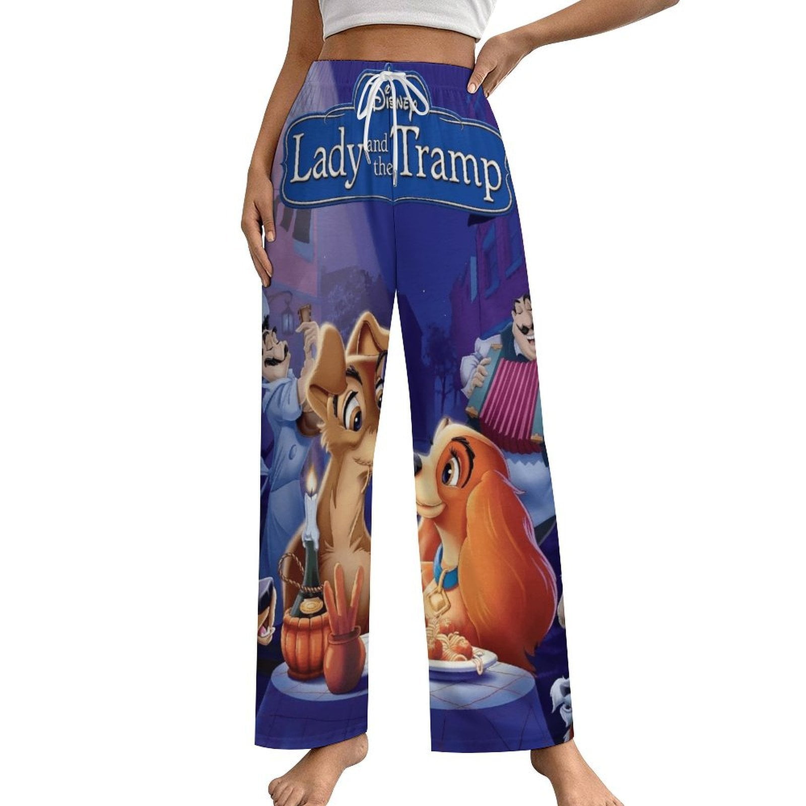 Lady And The Tramp Womens Comfy Pajama PJ Pants Lounge Pants Sleepwear ...