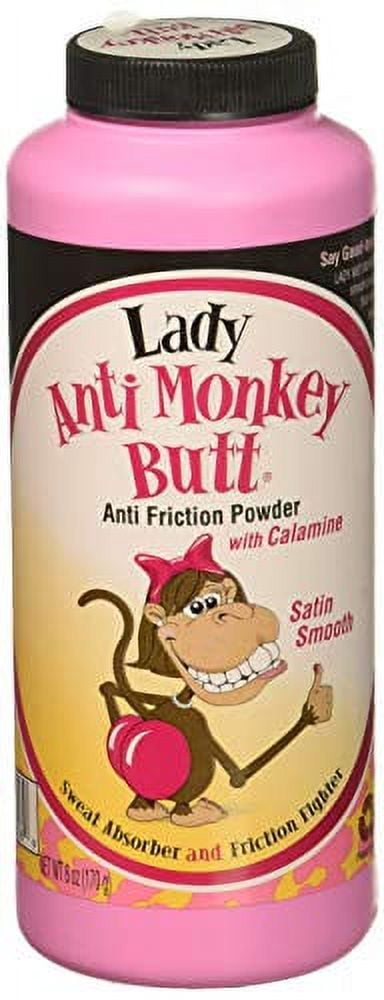 Lady Anti Monkey Butt | Women's Body Powder with Calamine | Prevents Chafing and Absorbs Sweat ...