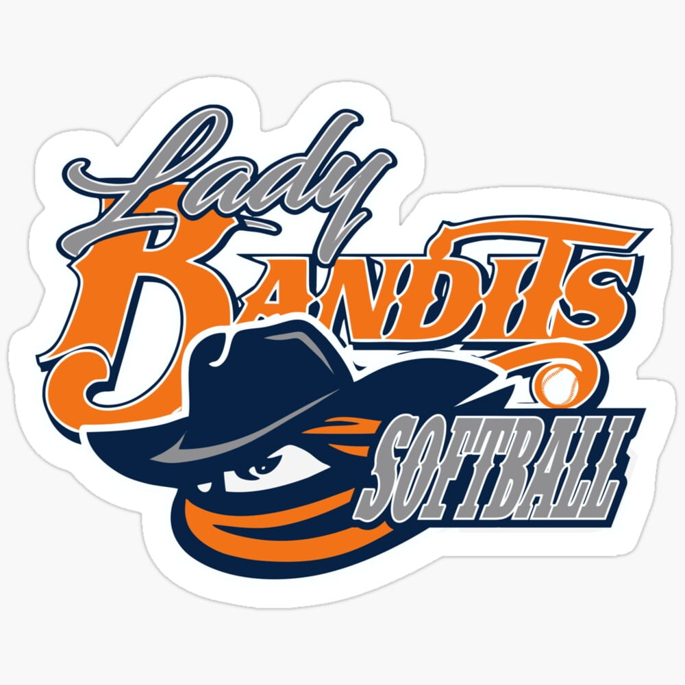 Lady Bandits Softball Team Logo Sticker Phone Decal Water Bottle ...