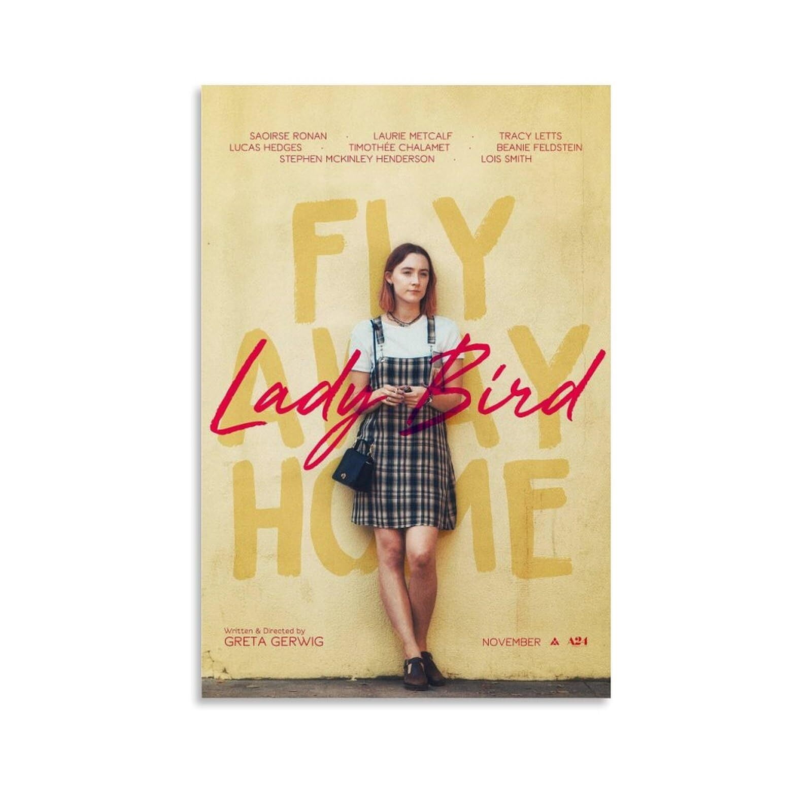 Lady Bird Poster Classic Movie Vintage Posters for Room Aesthetic Canvas Wall Art for Teens Room ...