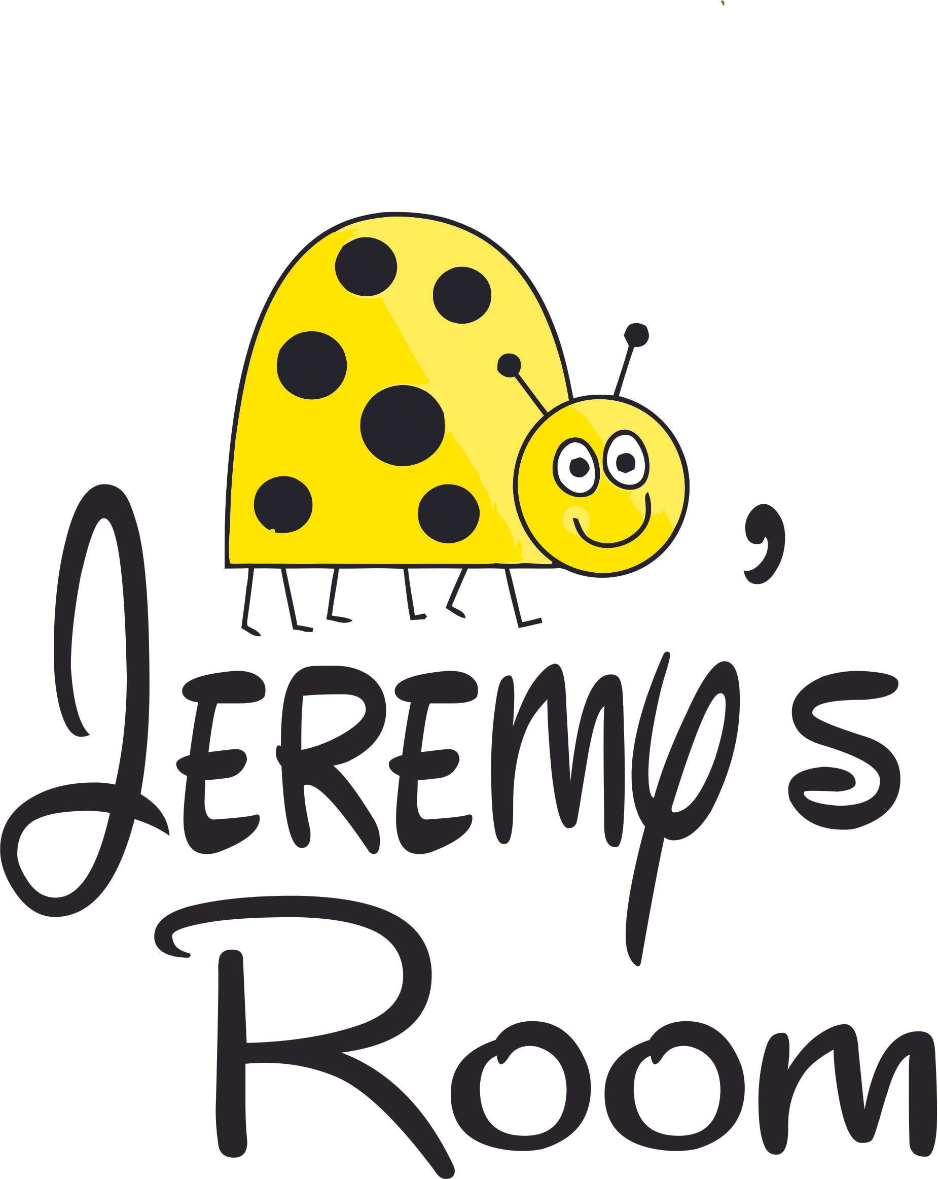 Lady Bug Insect Animal Cute Cartoon Customized Wall Decal - Custom ...