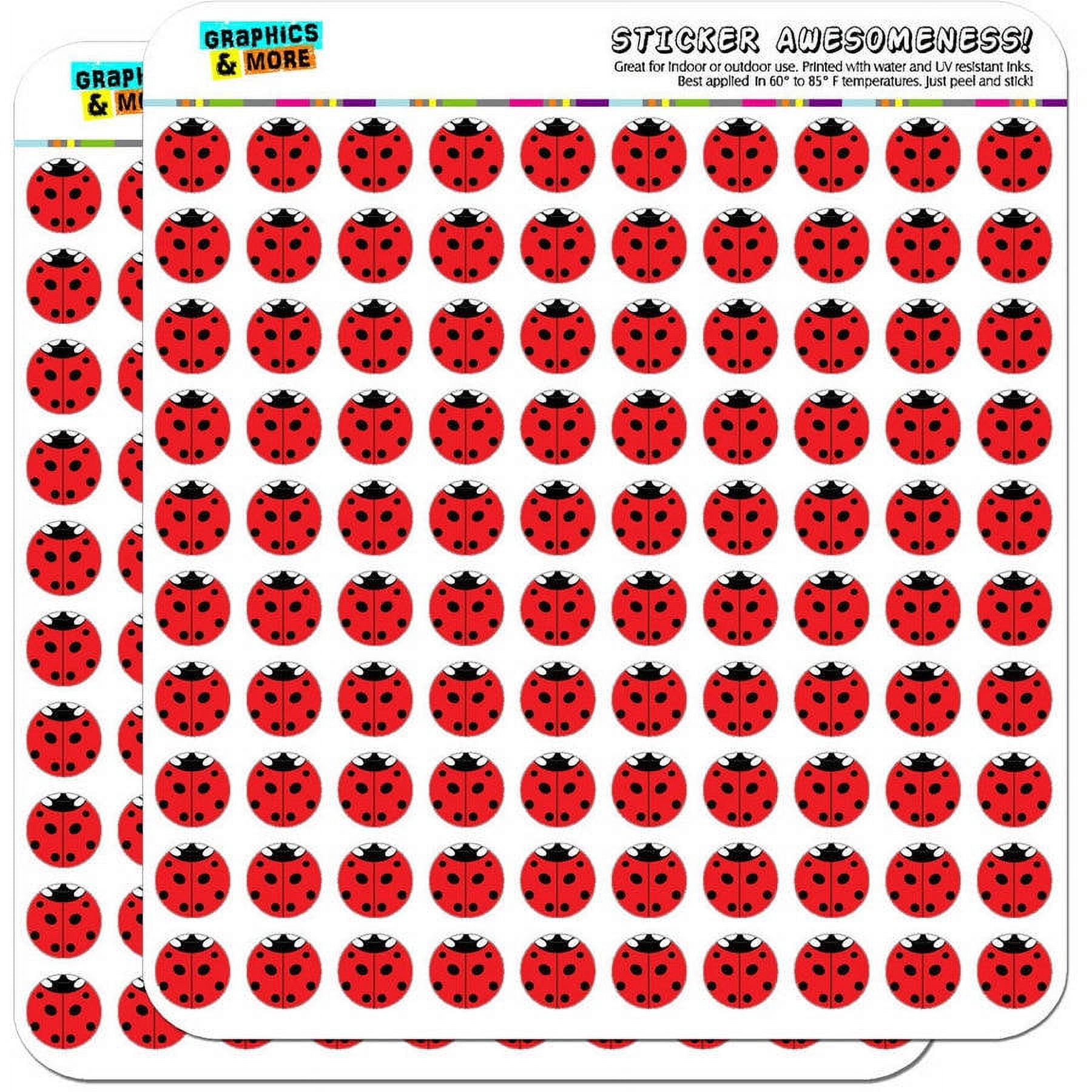 Lady Bug Ladybug Insect 200 1/2" (0.5") Planner Calendar Scrapbooking ...