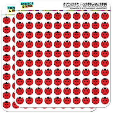 Colorful Ladybugs Stickers, Pack of 120 | Bundle of 10 Packs - Walmart.com