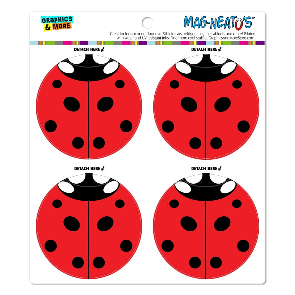 Lady Bug Ladybug Insect MAG-NEATO'S(TM) Car/Refrigerator Magnet Set ...
