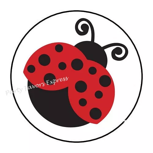 Lady Bug Ladybug Sticker Party Favors Sticker Envelope Seals Labels ...