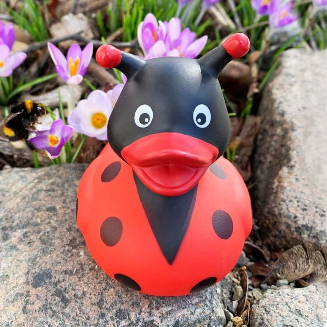 Small Lady Bug Rubber Duck, Squeaky Vinyl Toy for Kids - Walmart.com