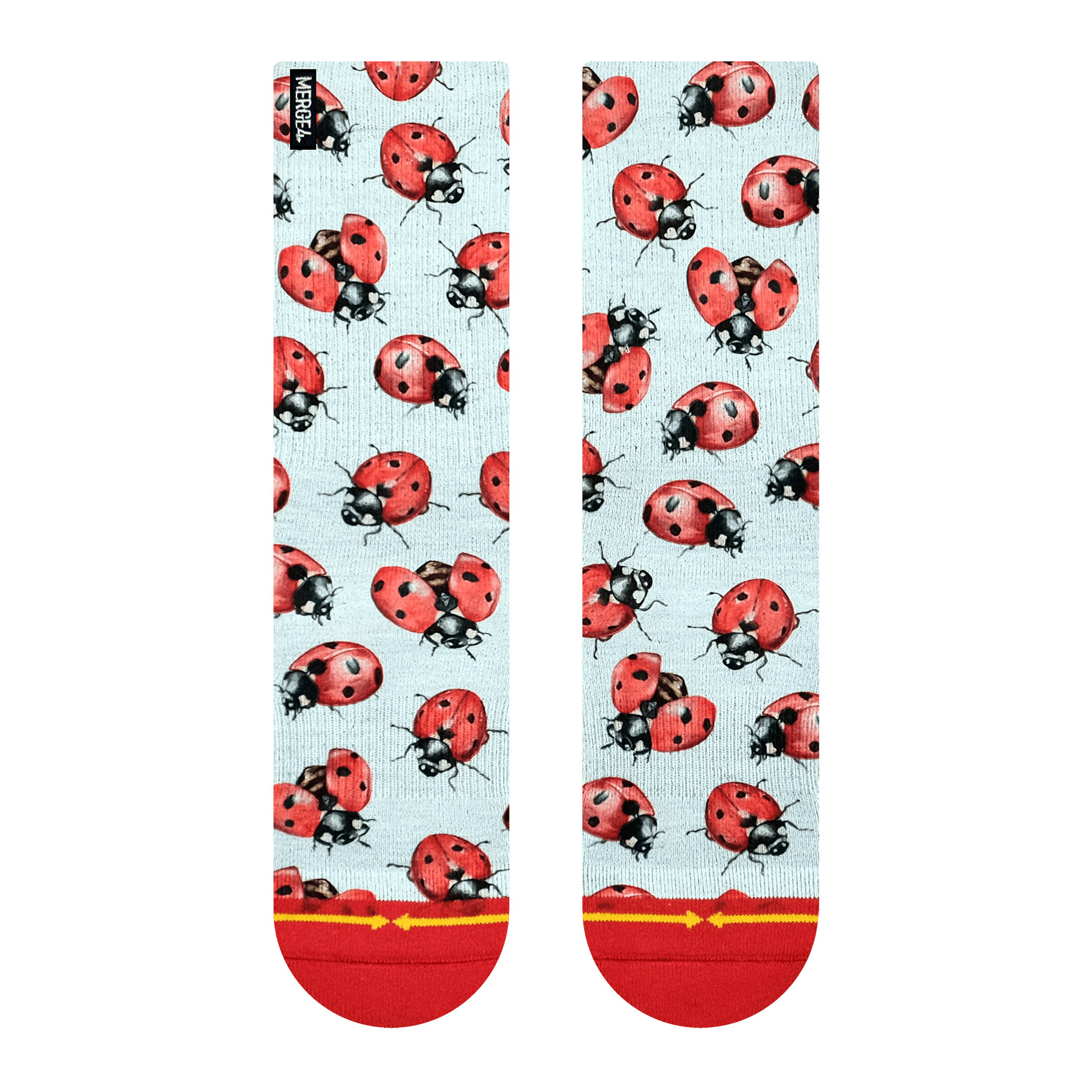 Lady Bugs Crew Socks With Art By Hanna Minck - Walmart.com