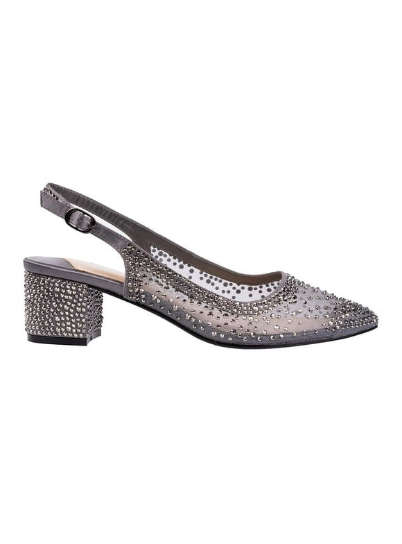 Pewter Block Heels